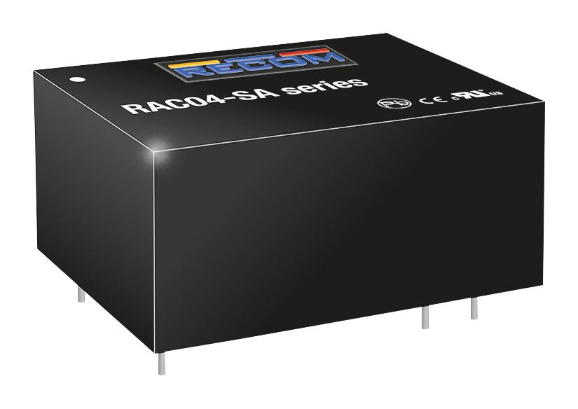 RAC04-24SA - Recom Power - Zasilacz AC/DC do montażu na PCB (PSU), ITE, ITE RAC04-24SA - Recom Power - Zasilacz AC/DC do montażu na PCB (PSU), ITE, ITE