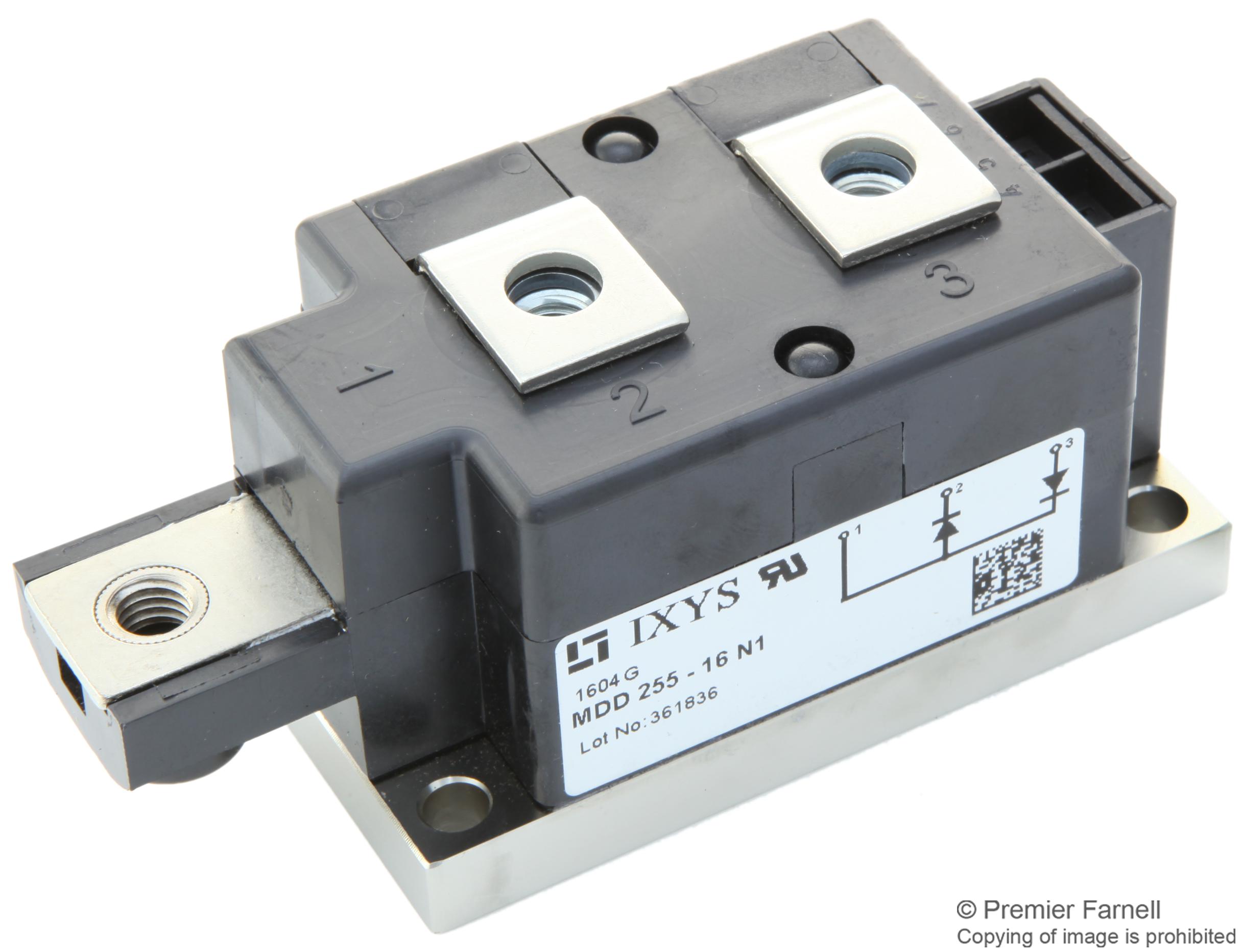 MCD312-16IO1 - Ixys Semiconductor - THYRISTOR/DIODE MODULE, 320A, 1.6KV MCD312-16IO1 - Ixys Semiconductor - THYRISTOR/DIODE MODULE, 320A, 1.6KV